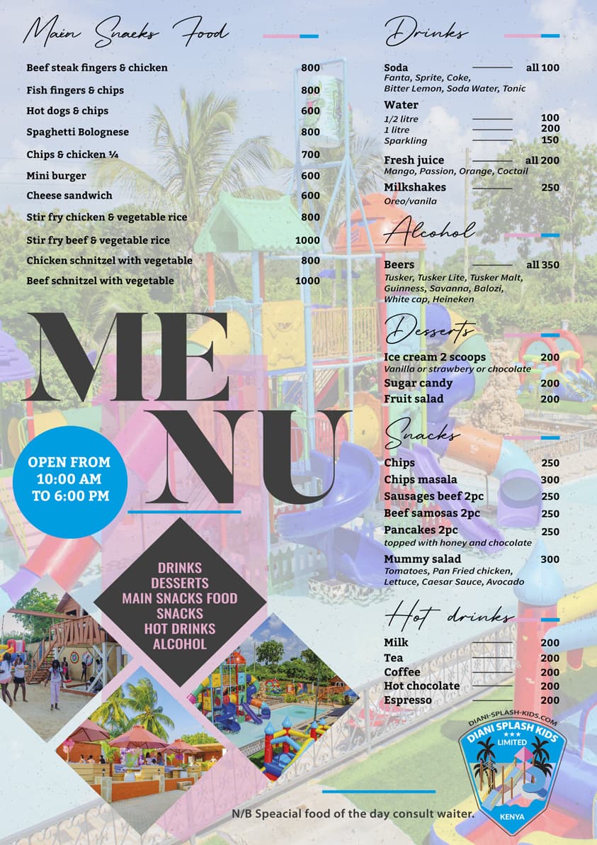 DIANI SPLASH KIDS - The Best Water Park in Diani Beach Kenya